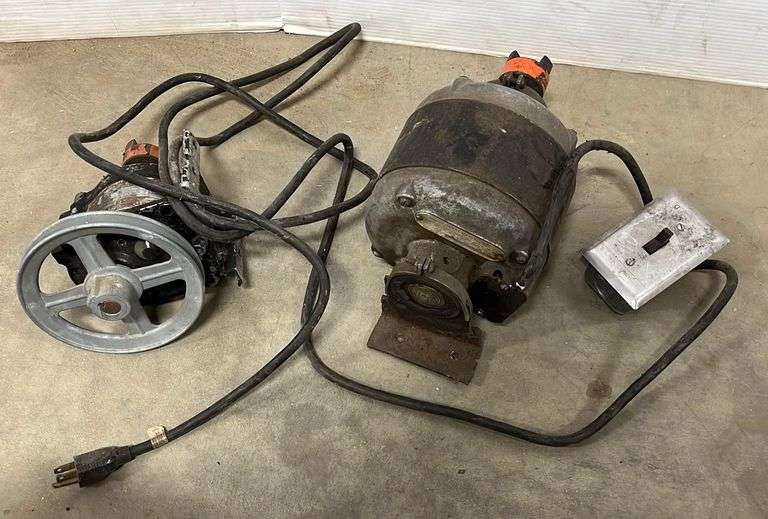 Electric motor with power cord and switch and Max Torque gear reducer ...