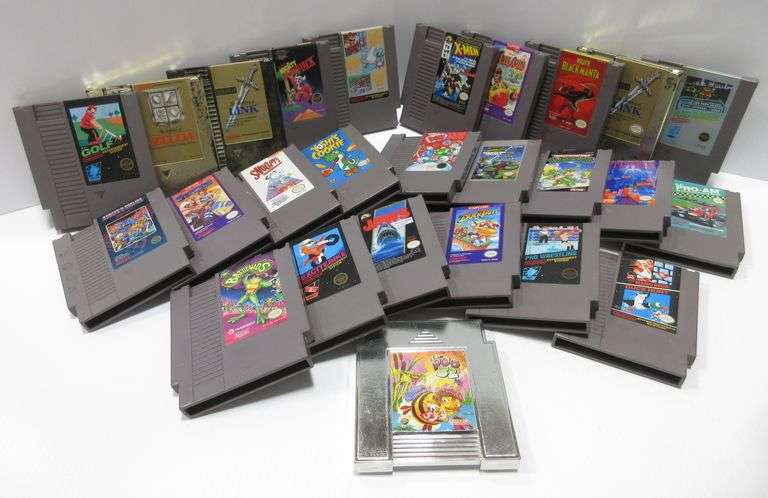 (26) NES Games, used - Albrecht Auction Service