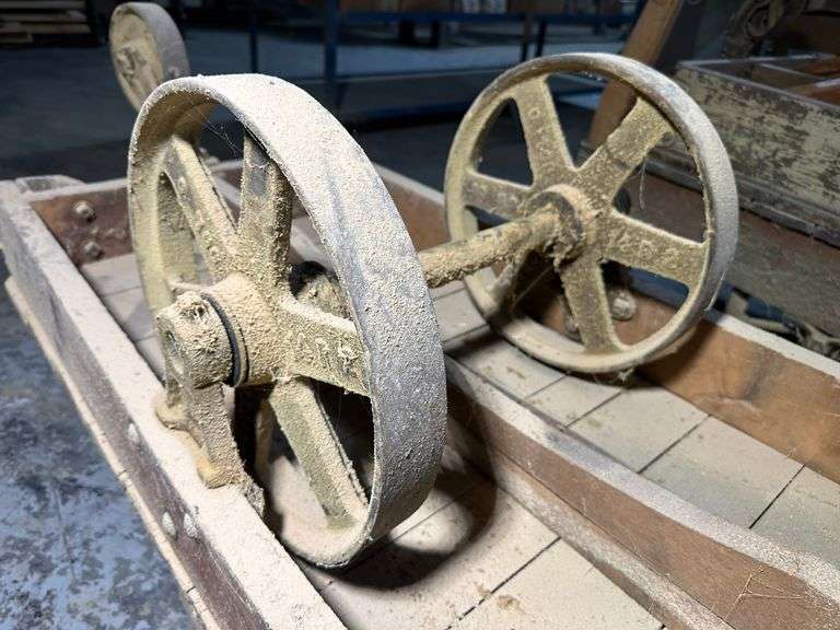 (2)-Antique Railroad Carts, Largest is 24" x 60" - Albrecht Auction Service