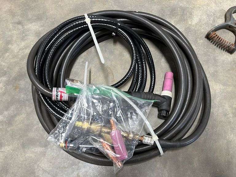 Welding cables, 20' ground jumper, spring clamps, on both ends, No. 2 ...