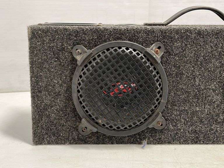 Pair of 8" punch subwoofers in truck speaker box, 30"W - Albrecht ...