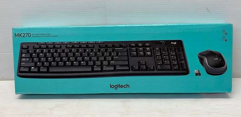 Logitech wireless combo, MK270, new in sealed box - Albrecht Auction ...