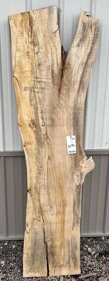 Aspen slab, Live Edge, Rough Sawn, 17" to 25"W x 2 1/2"Thick x 78"L, as ...