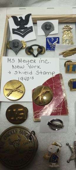 Antique and vintage military, masonic, girl scouts, olympic, and more ...