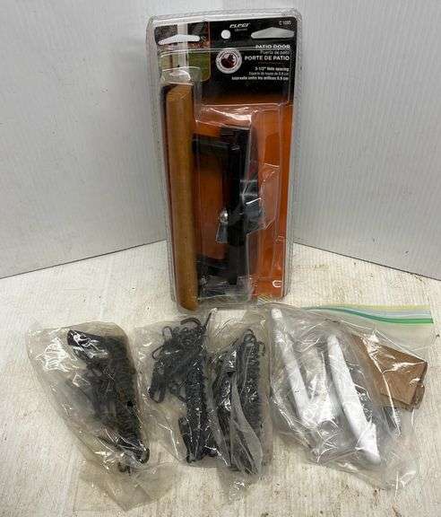 Patio door handle, Storm door handle, white color; and (3) Storm door ...