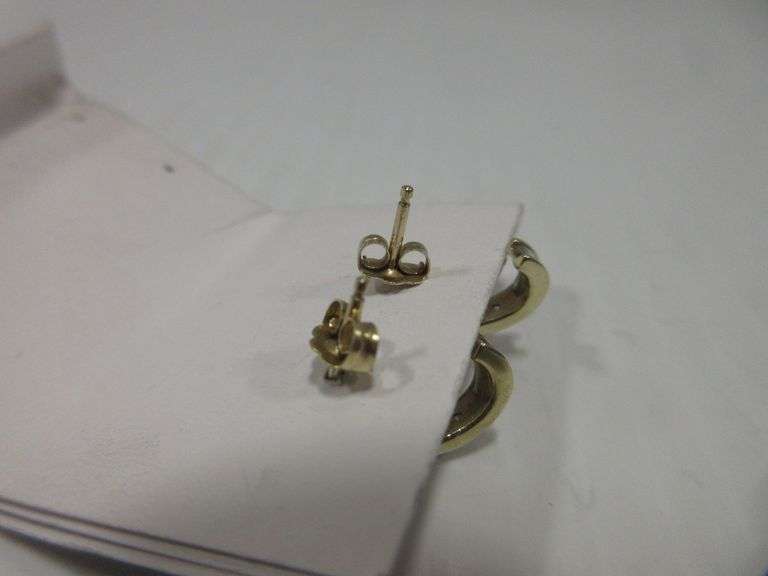 10K diamond earrings by Michael Werdiger, MWI eloquence, pierced post ...