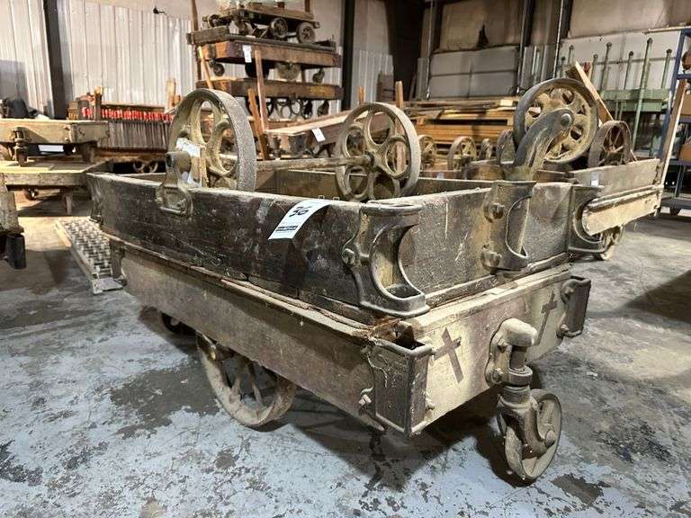 (2)-Antique Railroad Carts, 28" x 48" - Albrecht Auction Service