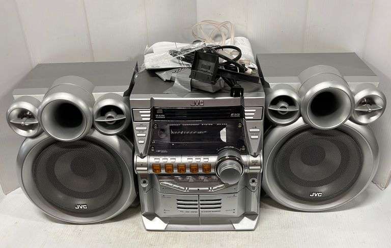 JVC MX-KC4 3-disc CD changer stereo with remote and manual, CD-R CD-RW ...