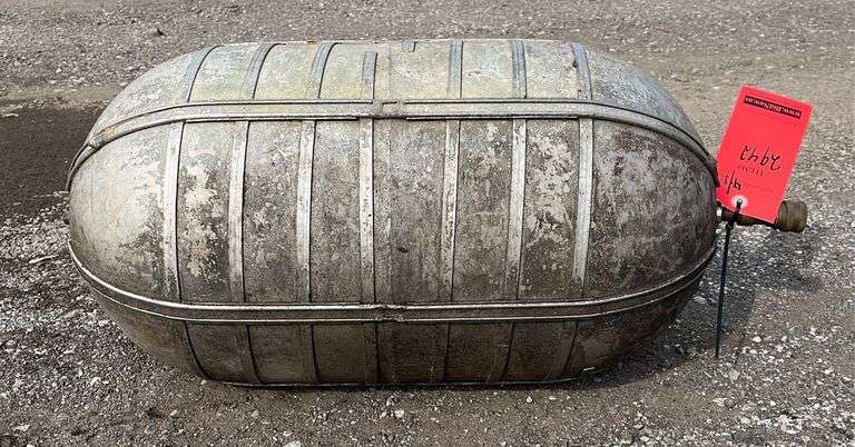 Rat rod bomber aluminum air tank that could be used as a gas tank for a ...