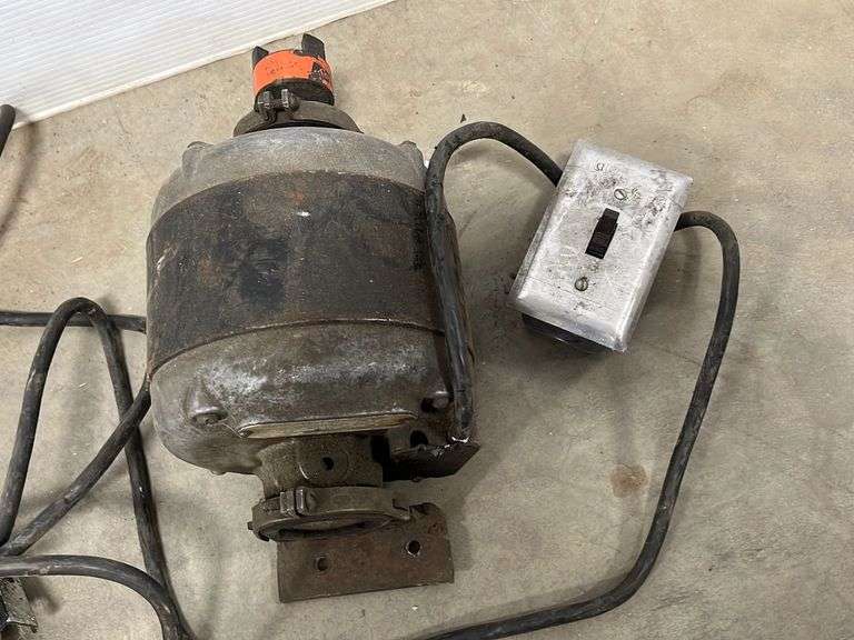 Electric motor with power cord and switch and Max Torque gear reducer ...