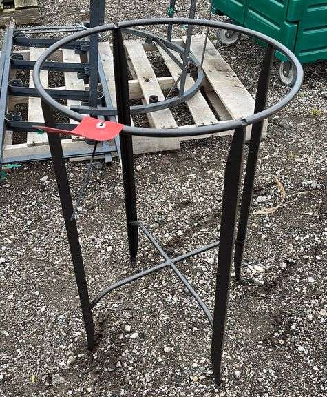 Metal table base, 21"W - Albrecht Auction Service