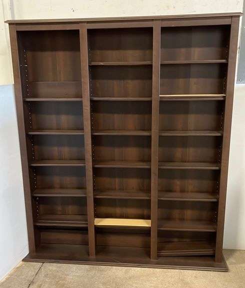 Multimedia storage cabinet with 21-shelves, each shelf is 4 1/2"W x 13 ...