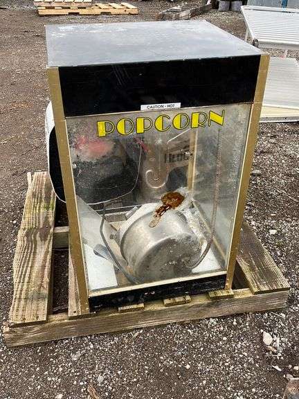 Popcorn machine, for parts, as is - Albrecht Auction Service