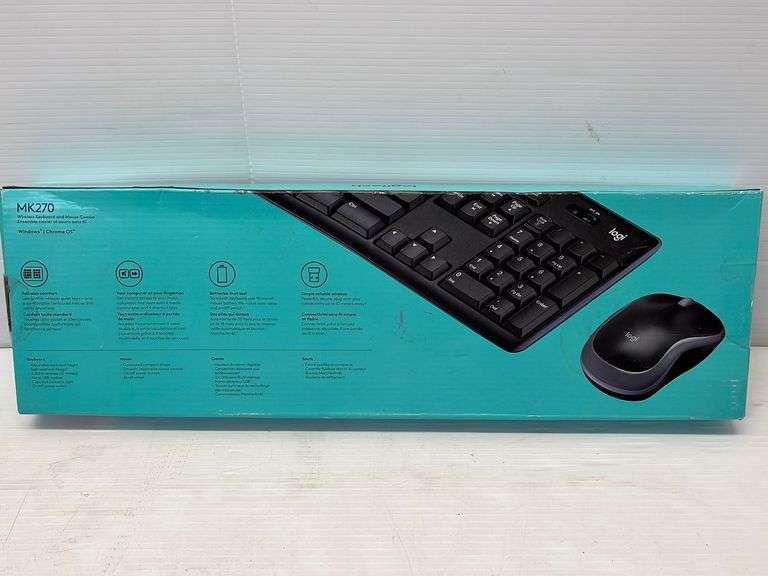 Logitech wireless combo, MK270, new in sealed box - Albrecht Auction ...