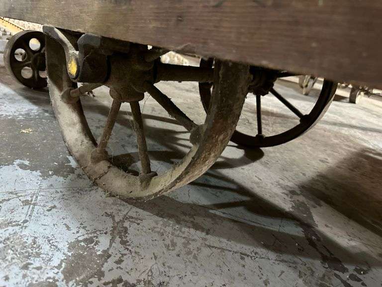 (2)-Antique Railroad Carts, 28" x 48" - Albrecht Auction Service