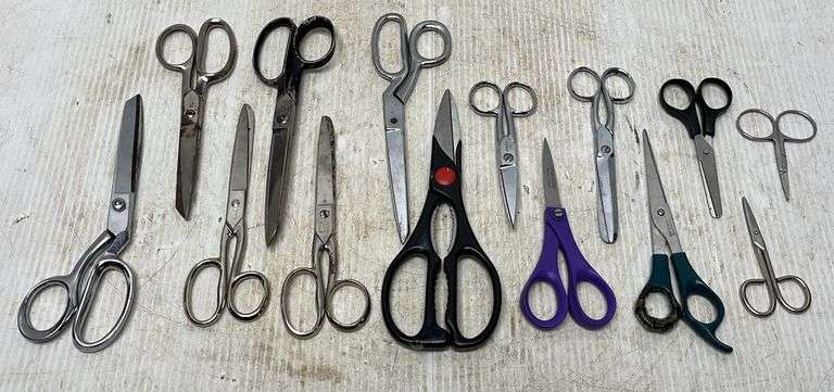 (14) Scissors, some collectible, all useable - Albrecht Auction Service