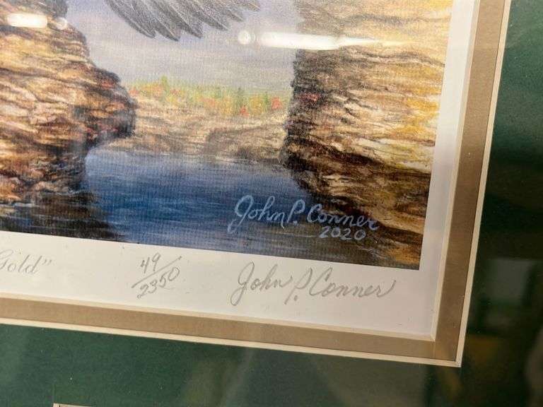 Ducks Unlimited Michigan Gold print, artist signed, 49/2350, 18"W x 17 ...