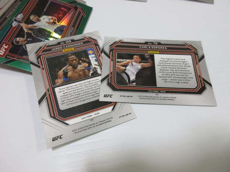 UFC card collection, includes: Numbered cards, autographs, and patch ...