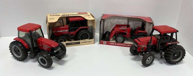(4) Case IH tractors, include: Maxxum 5140 MFD special edition USA, 3294 collector series May of ...