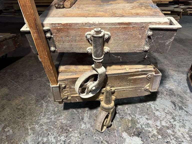 (2)-Antique Railroad Carts, Approximately 28" x 48" - Albrecht Auction ...