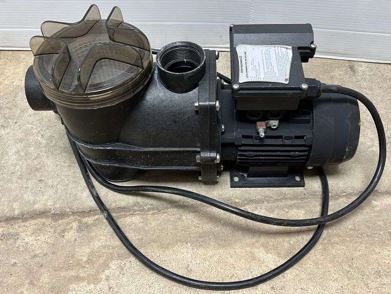 Pool pump, stored indoors, used one year - Albrecht Auction Service