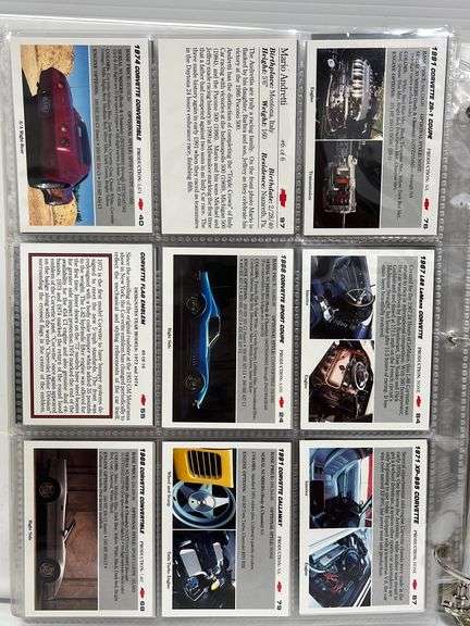 Over (100) Classic Corvette collector cards, all original, great ...