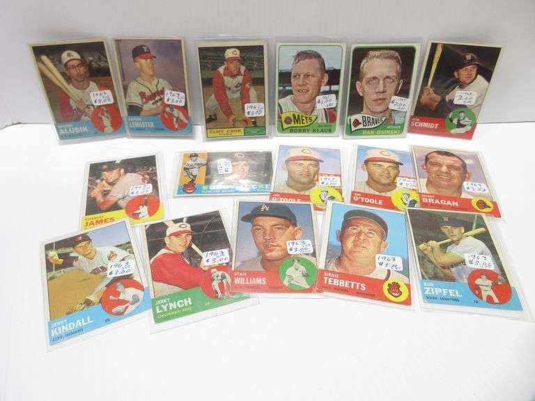 (16) Topps 1960's Baseball Cards, includes: One- 1960, One- 1961 ...