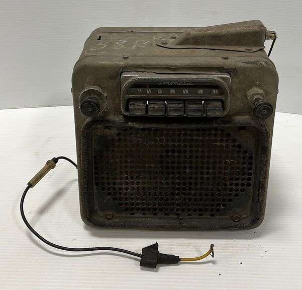 1955 Delco Automotive 12V radio, model 981651, serial no. HA4464, as is ...