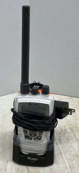 Cobra handheld submersible marine HH350 VHS radio, rechargeable with ...