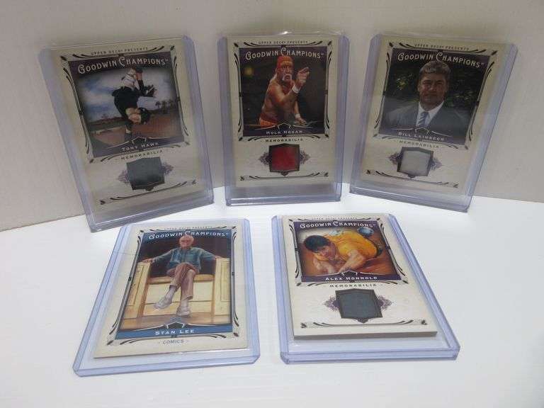 Upper Deck Goodwin Champion Patch Cards, includes: Tony Hawk, Bill ...