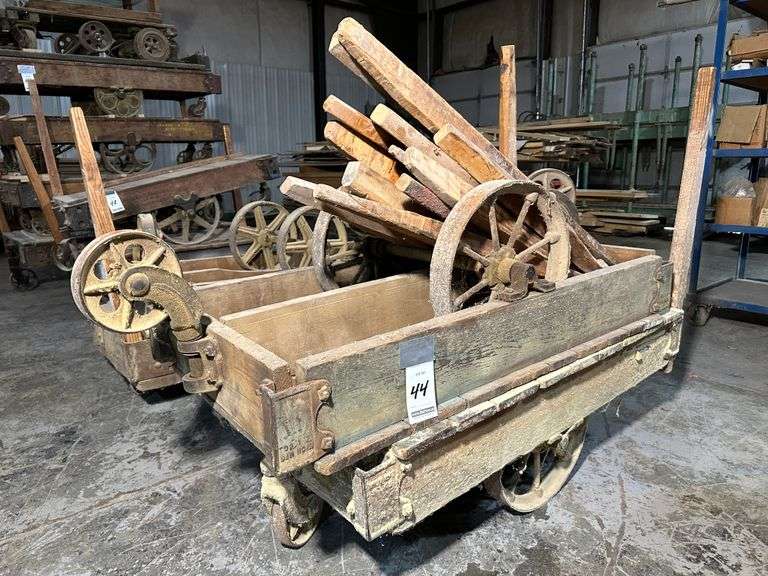 (2)-Antique Railroad Carts - Albrecht Auction Service
