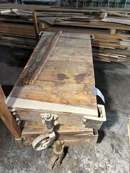 (2)-Antique Railroad Carts, Approximately 28" x 48" - Albrecht Auction ...