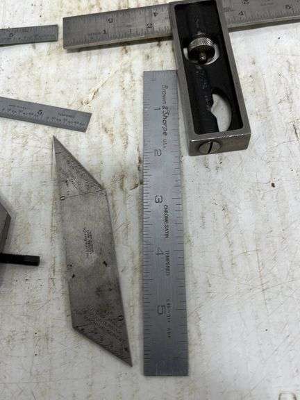 Adjustable squares with (2) 6" scales and (2) right angle scales, new ...