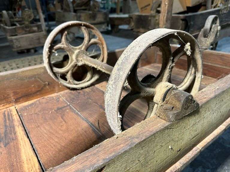 (2)-Antique Railroad Carts, 24" x 48" - Albrecht Auction Service