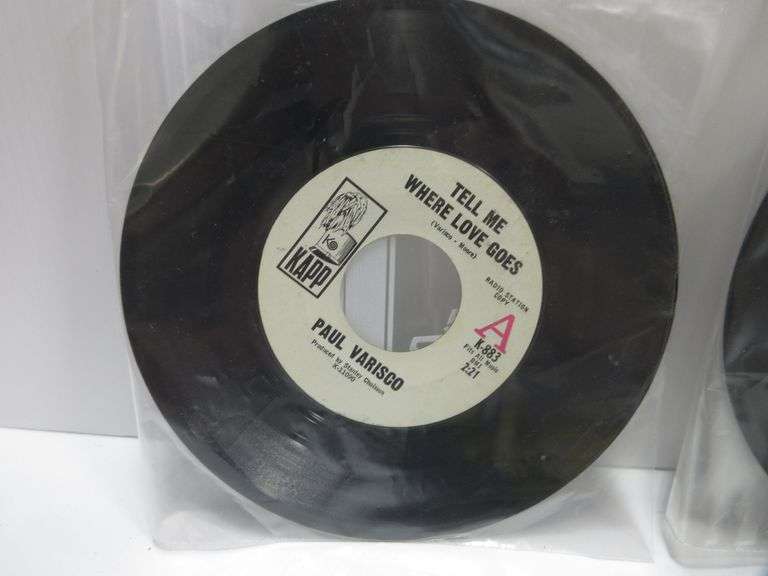 (3) 45 RPM records, includes: 1- by Paul Varisco, "Sweet Lorene" and "Tell Me Where Love Goes ...