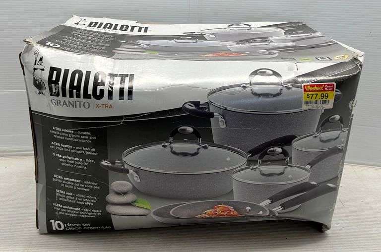 Bialetti Granito/X-Tra 10-piece pots and pans set, NIB - Albrecht ...