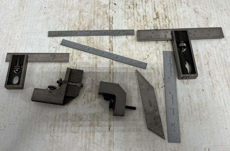 Adjustable squares with (2) 6" scales and (2) right angle scales, new ...