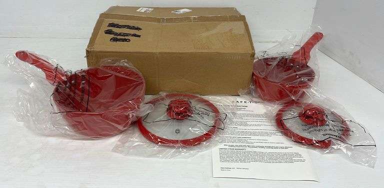 Safe-T-Grip Pot and pans with lids, sauce pans, up to 8"DIA, NIB, never ...