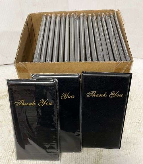 (40) Restaurant or bar check presenters, black with (2) check pockets ...