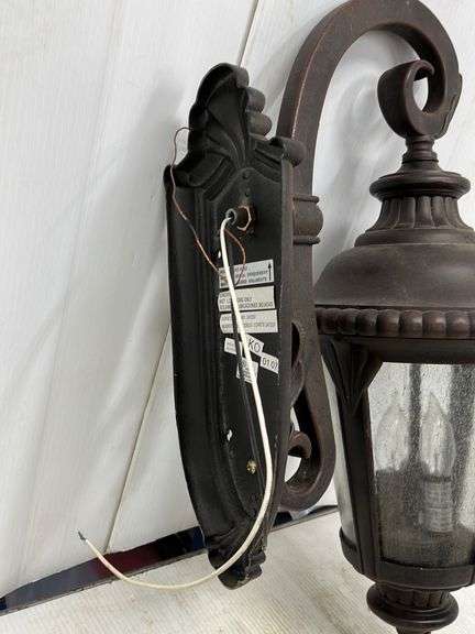 Allen and Roth 3-piece traditional outdoor lantern light post, new ...