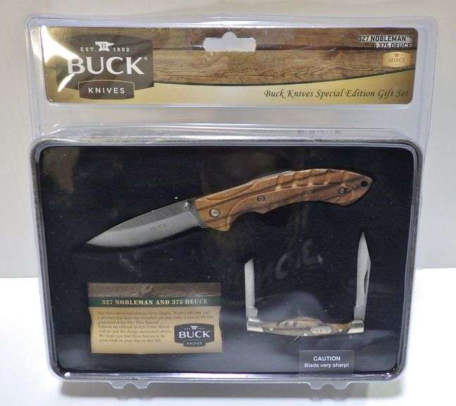 Buck Special Edition gift set, includes 327 Nobleman and 375 Deuce ...