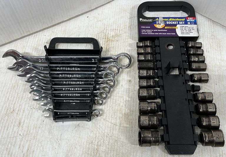 (2) Pittsburg tools, include: 1- 8- Piece wrench set, 8-10-12-13-14-15 ...