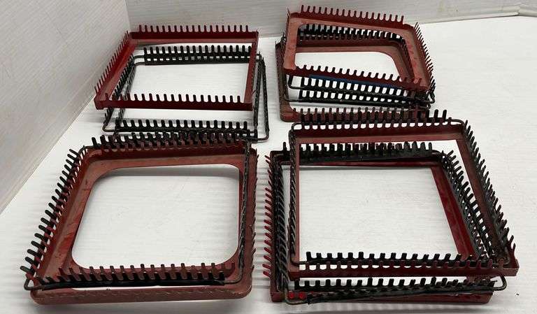 (14) Metal square loop weaving looms - Albrecht Auction Service