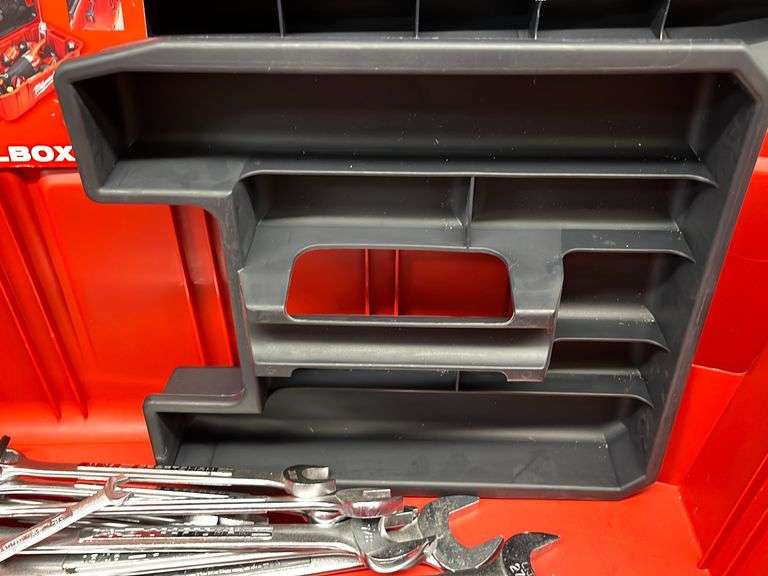 Milwaukee jobsite work box, includes: (2) Sets of Craftsman wrenches ...