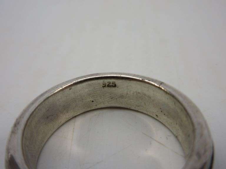 (3) Sterling rings, size 12, 2- rings center spins, .925 marked, new ...