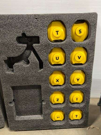 Overhead projector, letter stamps, and paper cutter, all work ...