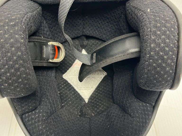 Motorcycle faceless helmet, no size tag, good - Albrecht Auction Service