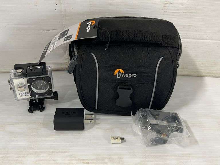 Explore One HD Camera, comes with travel bag, like GoPro, works great ...