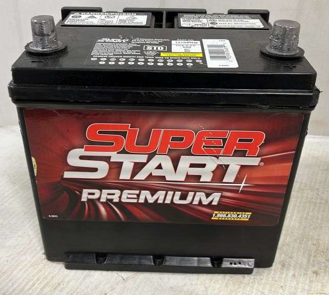 Automotive battery, Super Start Premium on battery, guaranteed to be ...