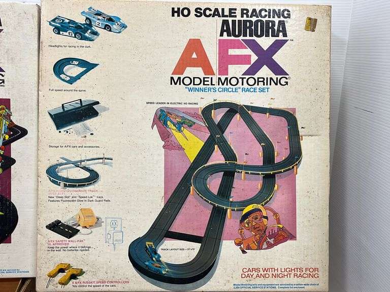 AFX Track, controllers and cars, some cars work, two boxes total ...